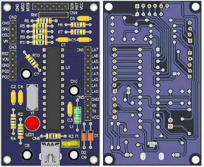 isp51: USB AVR ATmega 24C ISP Multi Programmer + Oscilloscope + Logic ...