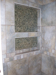 Golden Spiral Tile~: Shower Installations Continued...