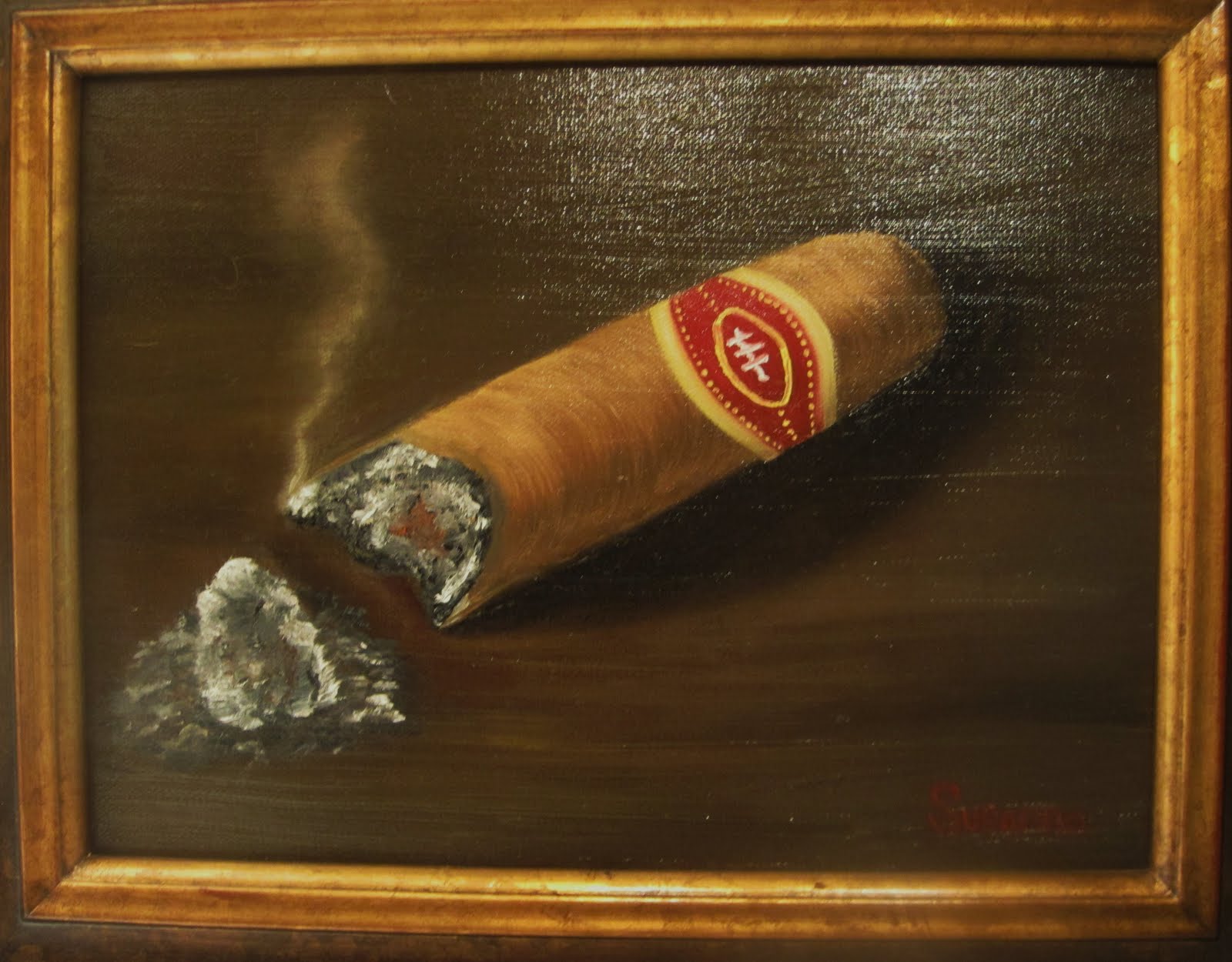 Susanna Cork Art.......: Cigar Painting for Dad