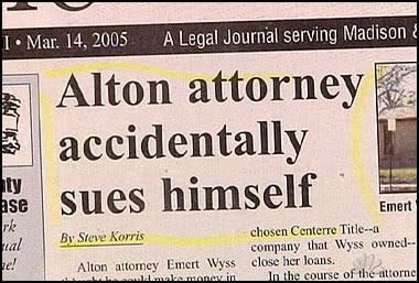 Funny-looking: Top 20 Funny newspaper headlines
