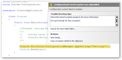 WeB LoG'S JuUiER: Read and write settings to App.config C#