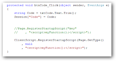 WeB LoG'S JuUiER: Client Script on Code behind ASP.NET