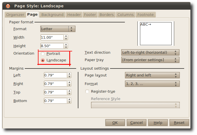 WeB LoG S JuUiER Setting Page Layout In OpenOffice WeB LoG S JuUiER Setting Page Layout In OpenOffice