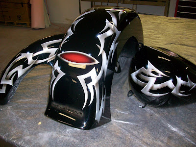 Larsons Creative Concepts: black and silver tribal :: motorcycle