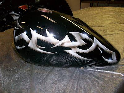 Larsons Creative Concepts: black and silver tribal :: motorcycle