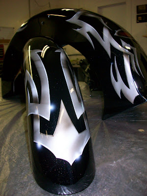 Larsons Creative Concepts: black and silver tribal :: motorcycle