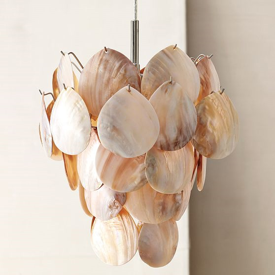belle maison: On Trend: Capiz Shell Chandeliers