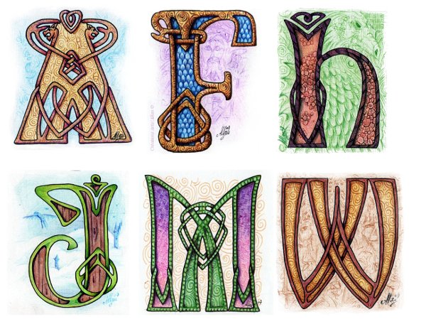 Celtic alphabet art | Celtic art, Celtic alphabet, Celtic fonts