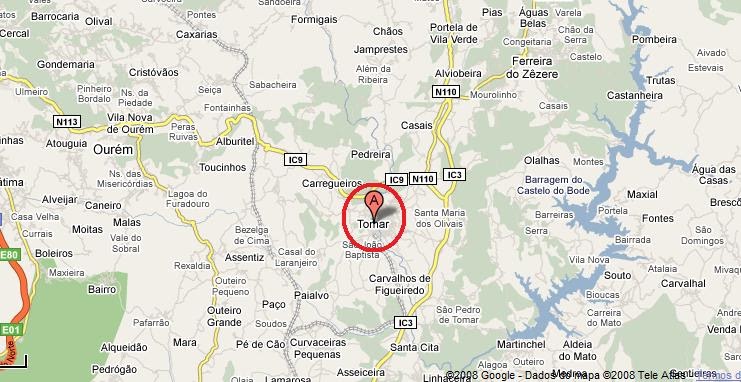 Tomar, a Cidade: MAPA DE TOMAR