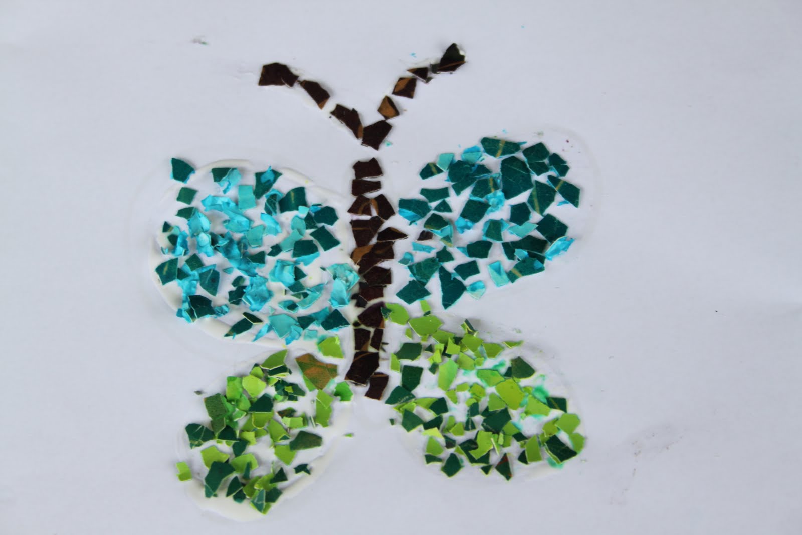 Mumma made it: This time last year: egg shell mosaic