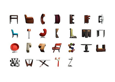 2d studio inspiratie: Alfabet van meubels