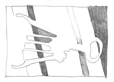 drawing in: Negative Space Drawing - Observing Shapes and Spaces