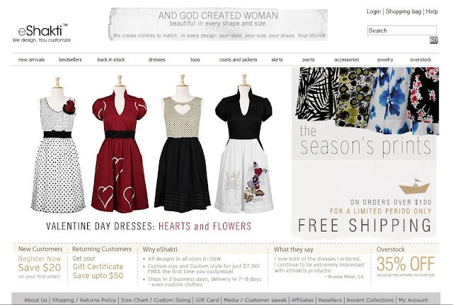 Inspirafashion: Pre-V Day: eShakti.com Clothing Review