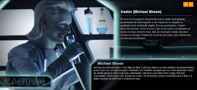 ♥: Castor: el personaje de Michael Sheen en Tron Legacy