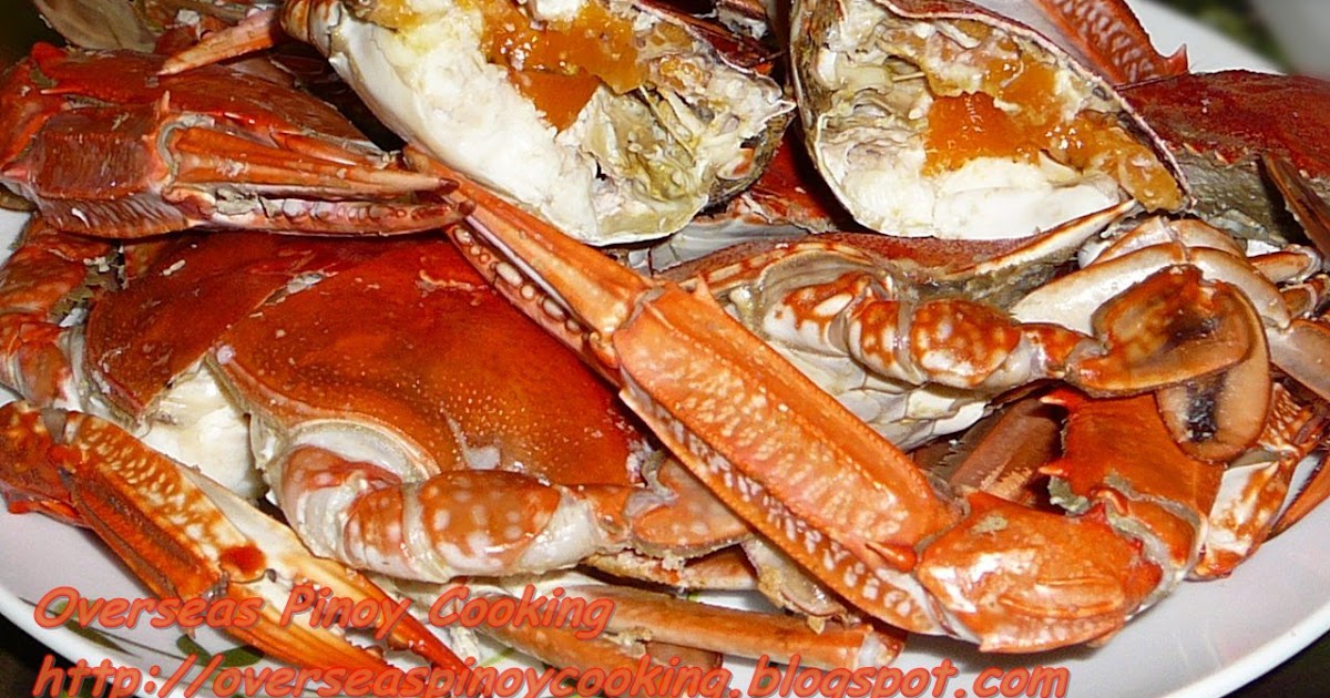 Halabos na Alimasag, Steam Crabs