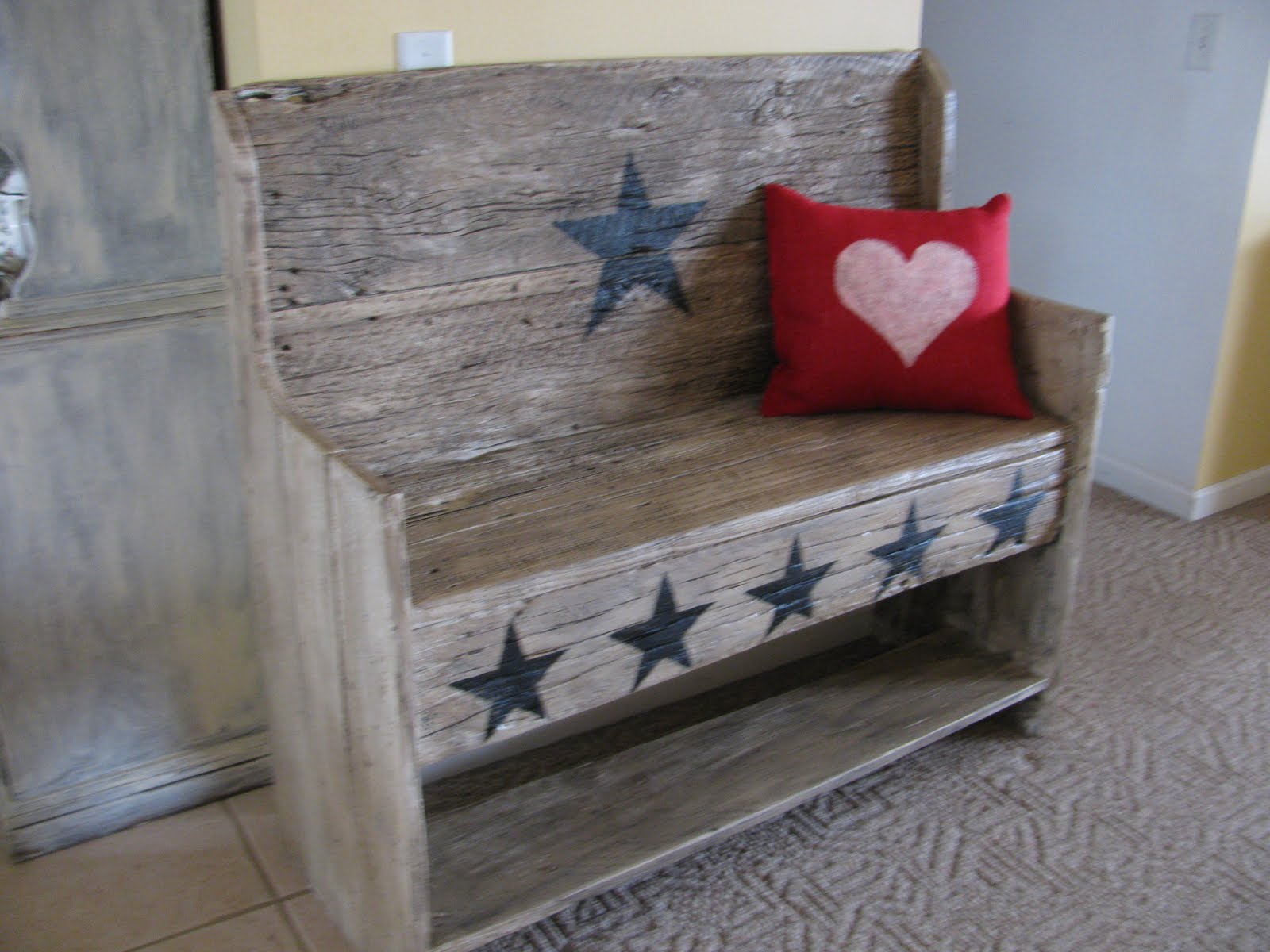 Barn Creations: Old Barn Wood Bench