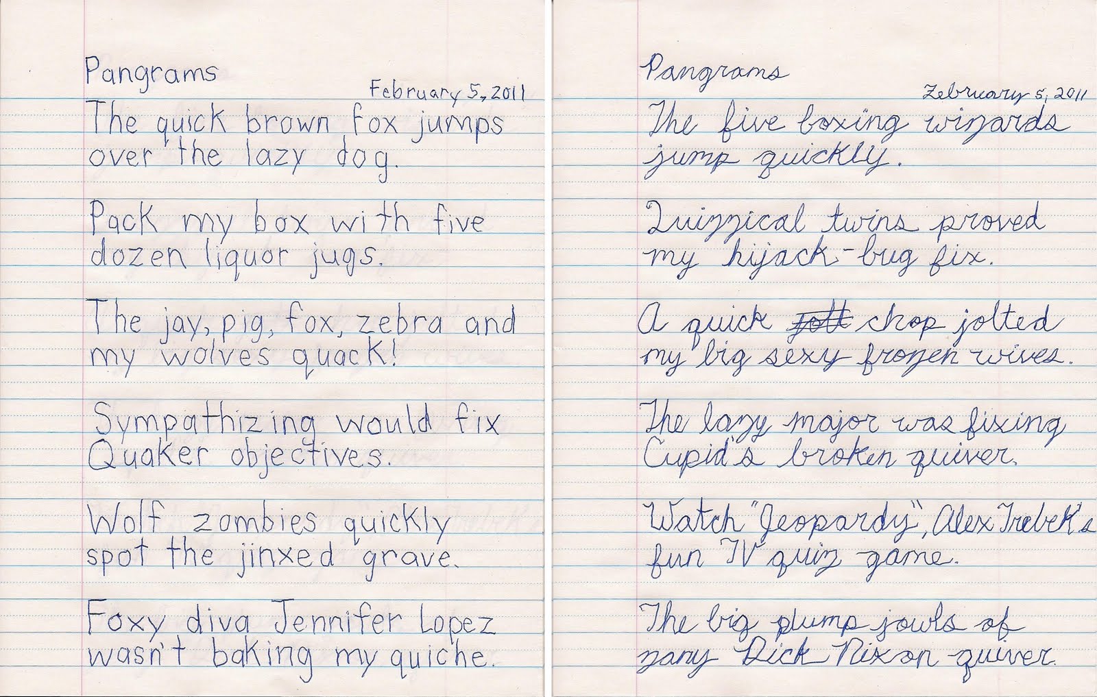 Meags Fitzgerald: Writing Right: Practicing Pangrams