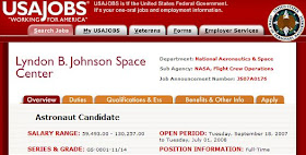 Astronaut Salary Chart