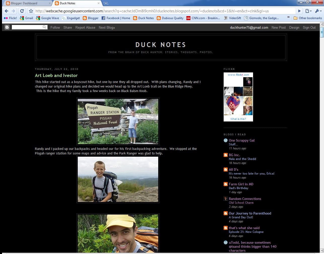 Duck Notes: July 2010