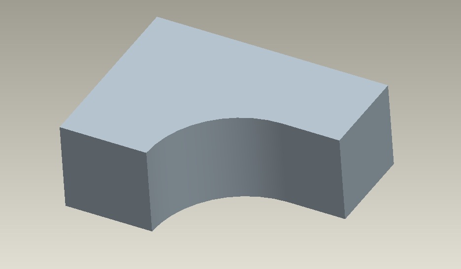 Srinivasa Ram: Pro ENGINEER Design:047 Curved Block (Curved Surface)