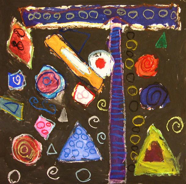 Open Window School Art: Abstract Kindergarten Paintings
