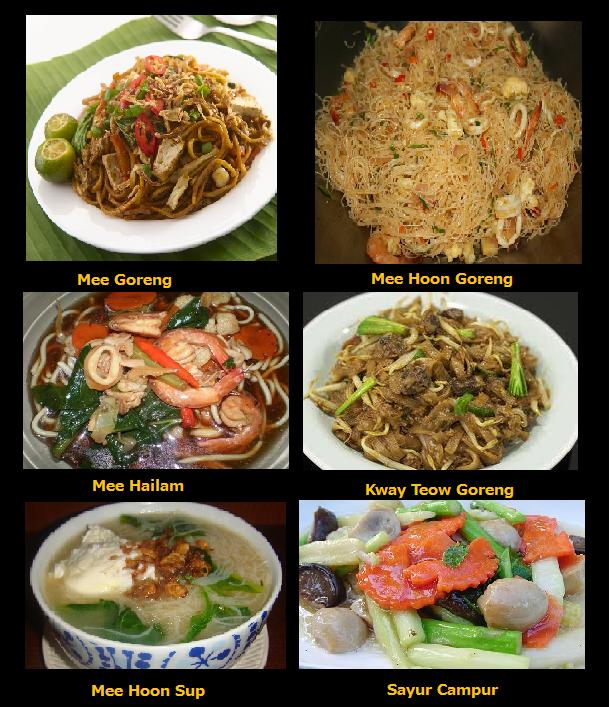 WARONG PAK TUNGGAL: Pelbagai Jenis Mee