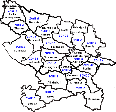 रोटरी क्लब,बाराबंकी (ROTARY CLUB,BARABANKI): Zone Wise Map Of R.I ...