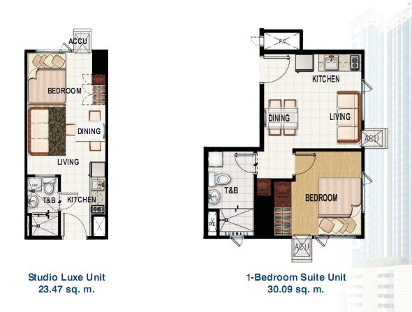 SM condominium: Layouts