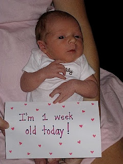 Fallon Family News: I'm One Week Old Today!!