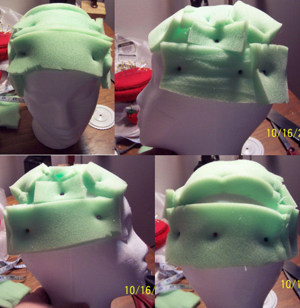 The Broken Needle: Tutorial: How to Modify a Foam Head Version 1