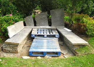 Stone Art Blog: Stone seats, the building process.
