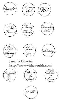 2 Worlds: Free circle sentiments PDF