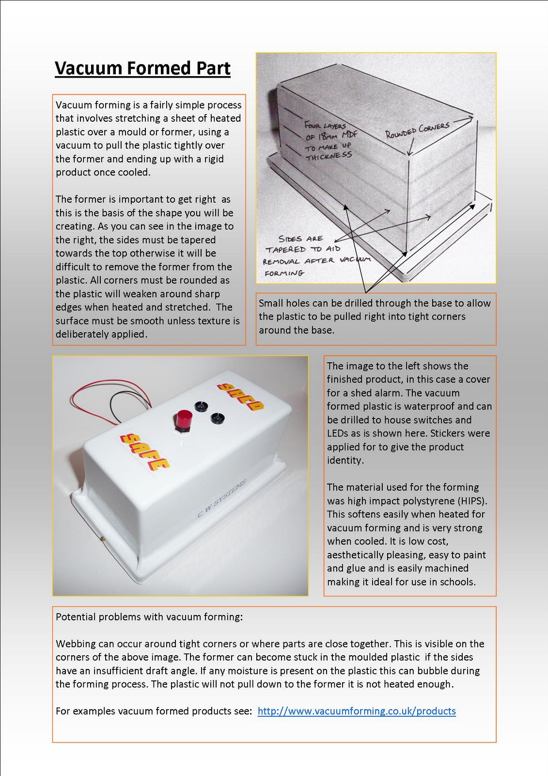 Advanced Manufacturing Module Task 2: Vacuum Formed Part