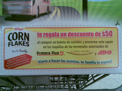 Promocion en la Caja de Corn Flakes