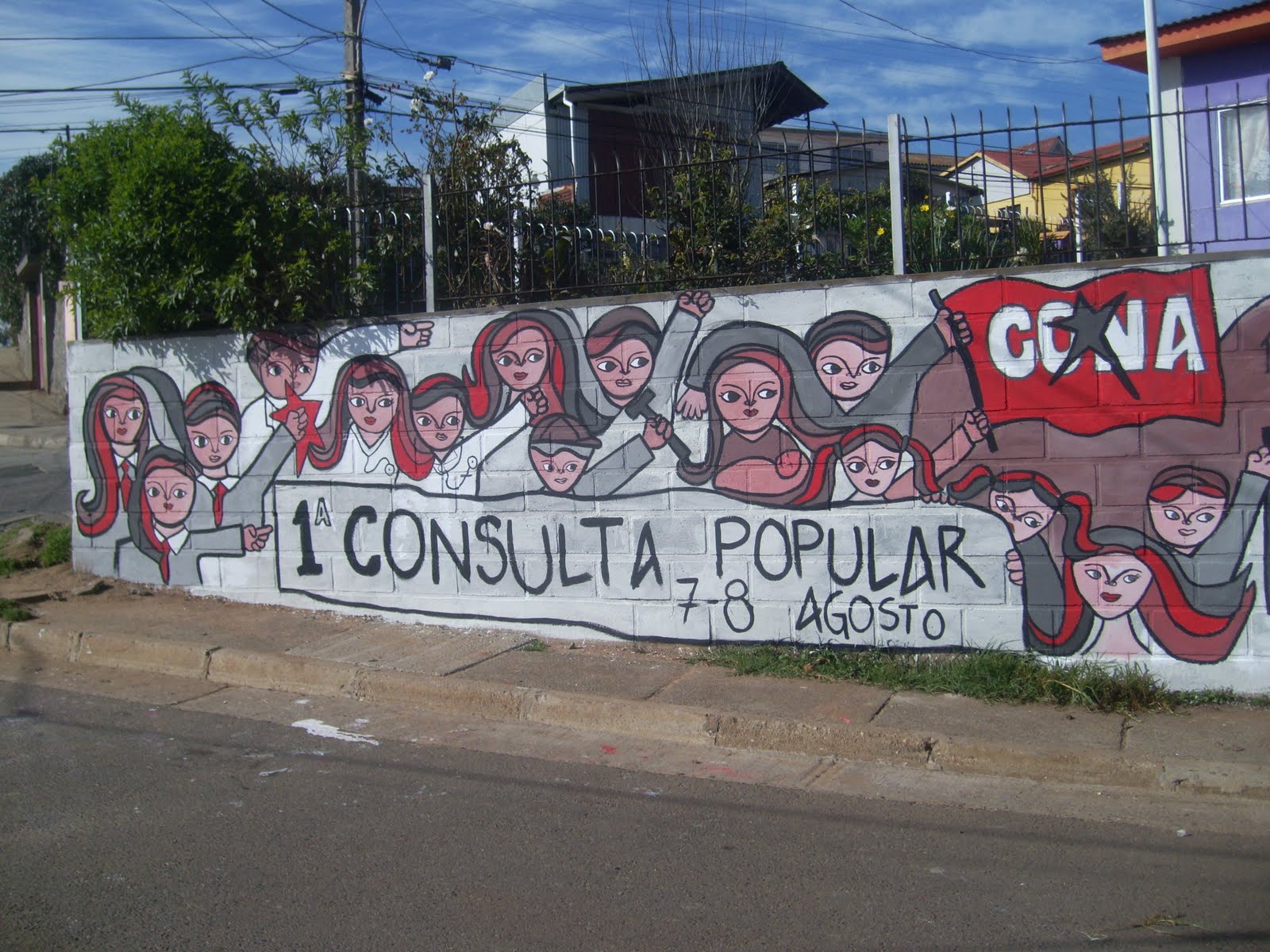 Unidades Muralistas Luchador Ernesto Miranda - UMLEM Chile: MURAL EN ...