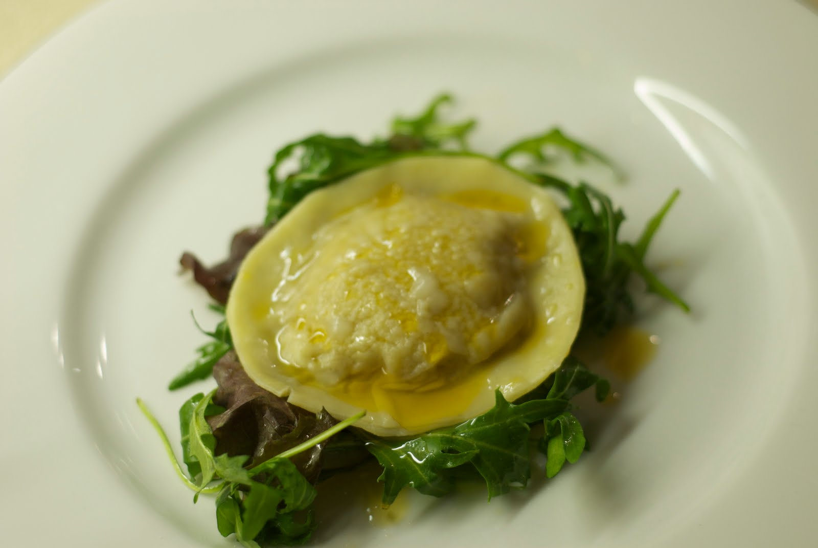 Lost In The Larder: Crab Ravioli with Chorizo Oil