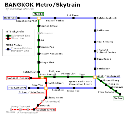 N•tt: Bangkok Mass Transit Map