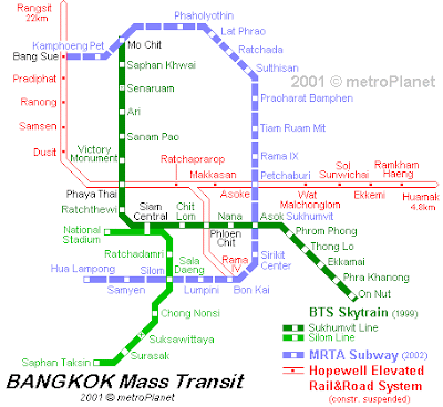 N•tt: Bangkok Mass Transit Map