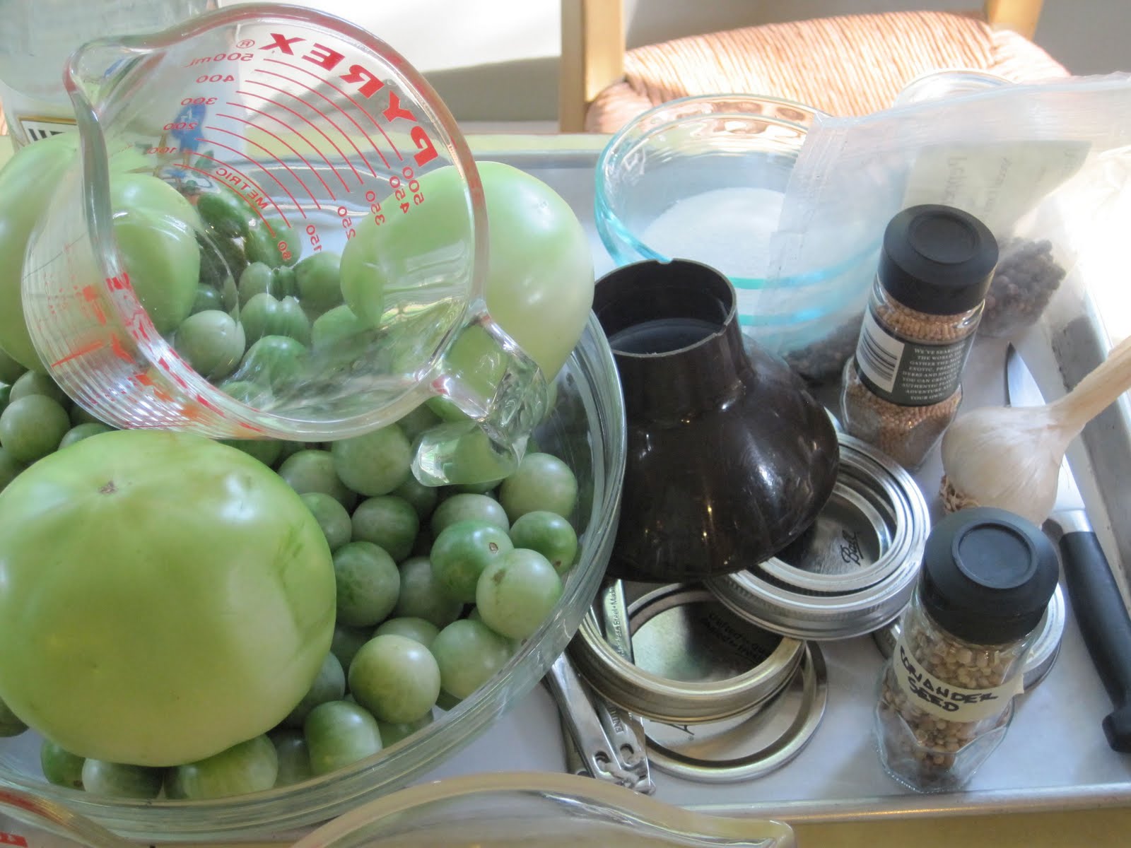Tomolives - Pickling Green Tomatoes - Cathy Barrow