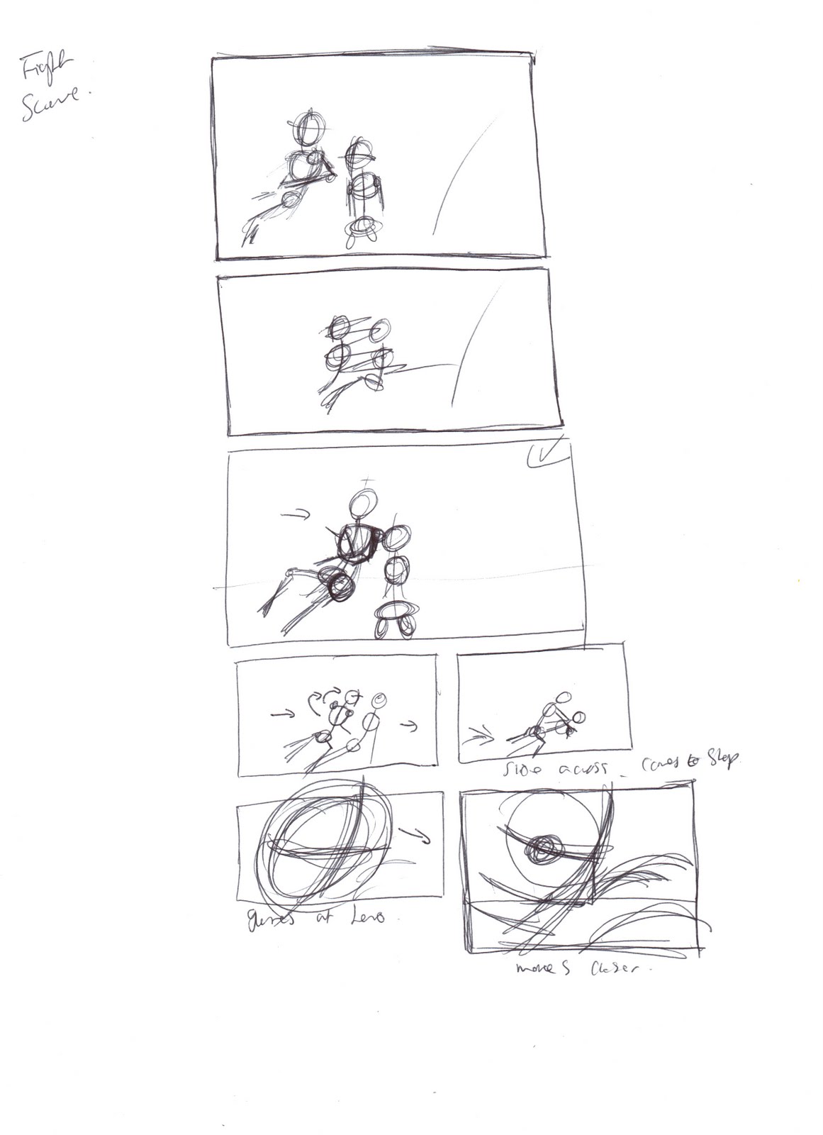 masters blog: first rough storyboard
