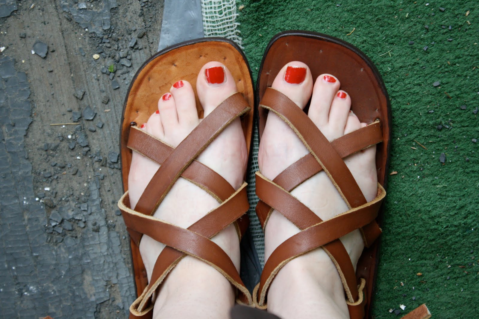 Cut, Paste, Repeat: Old leather sandals, anyone?