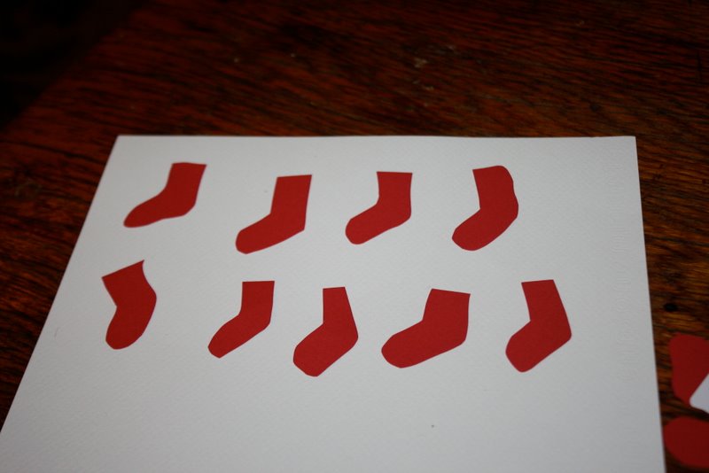 Cut, Paste, Repeat: Mini Stockings Craft!