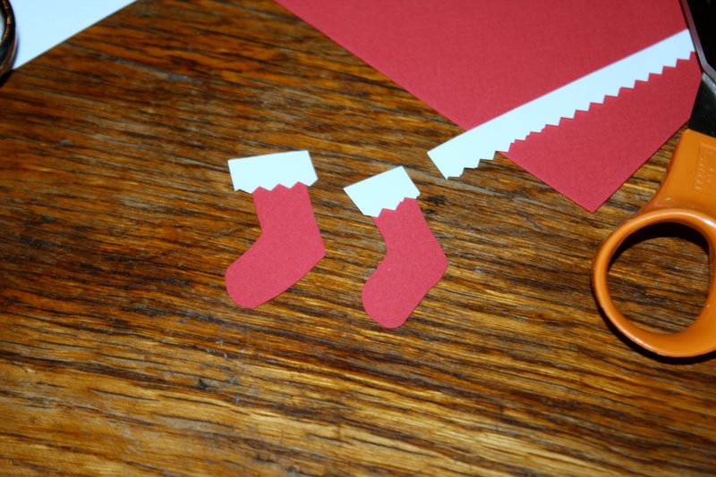 Cut, Paste, Repeat: Mini Stockings Craft!