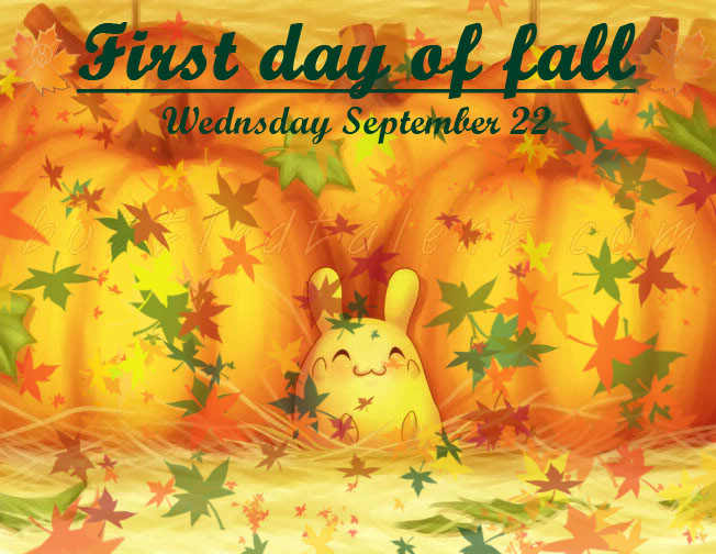 Cassandra's Blog!: First Day Of Fall Poster