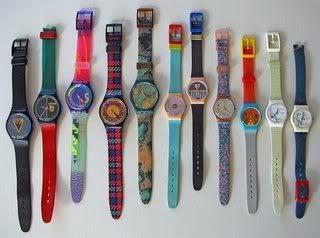 her steeze.: old school trend: swatch watches.