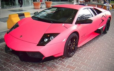 Lamborghini Supercars: Pink Lamborghini Murcielago LP 670-4 SV