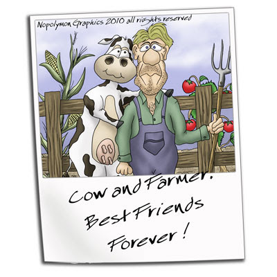 Brain Bounce|Funny Cartoon Humor: Cartoon Best Friends Forever: Cow and ...