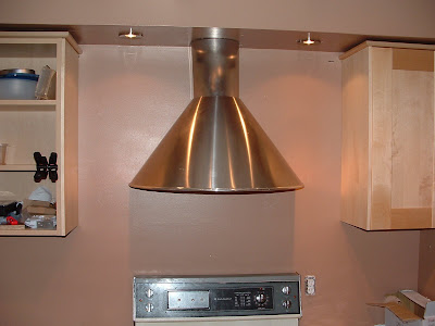 Mikael's Kitchen Reno: Hood Fan and Fridge Gable