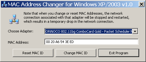 Mac address changer | Diversion Ocio
