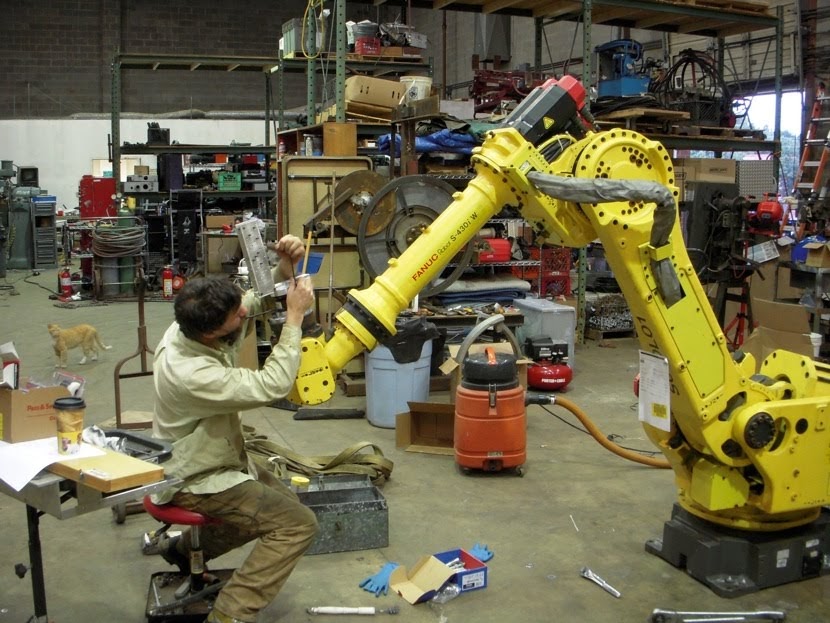 chad houseknecht official: chad, robot, cat: in the workshop!